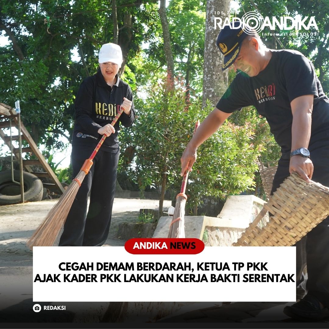 Cegah Demam Berdarah, Ketua TP PKK Ajak Kader PKK Lakukan Kerja Bakti Serentak - Kubus