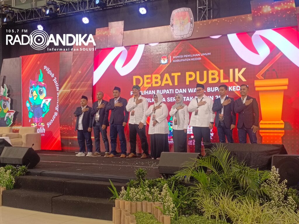 KPU Kabupaten Kediri Gelar Debat Publik Terakhir Calon Bupati dan Calon Wakil Bupati Kediri - Kubus